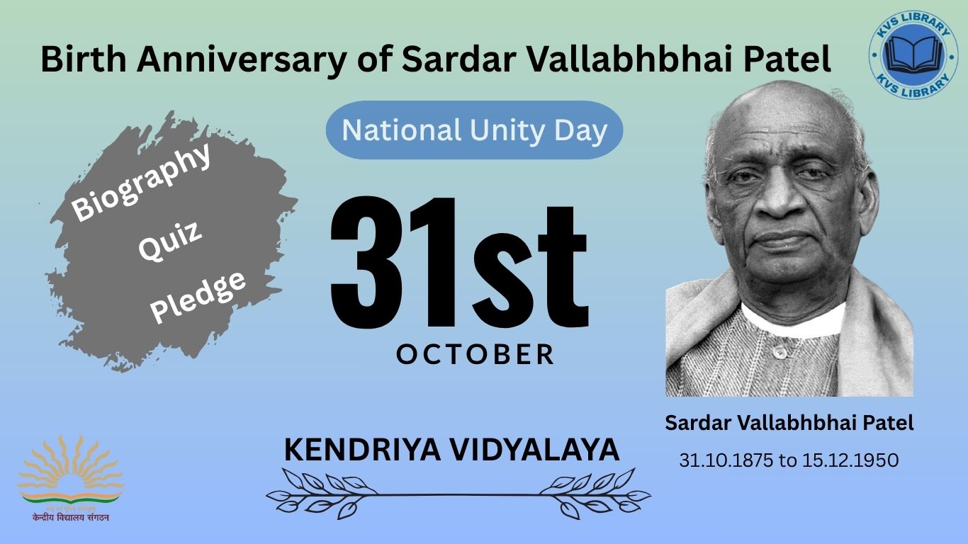 National Unity Day 2025 / Ekta Diwas 2025 31st October 2025-KVS Library